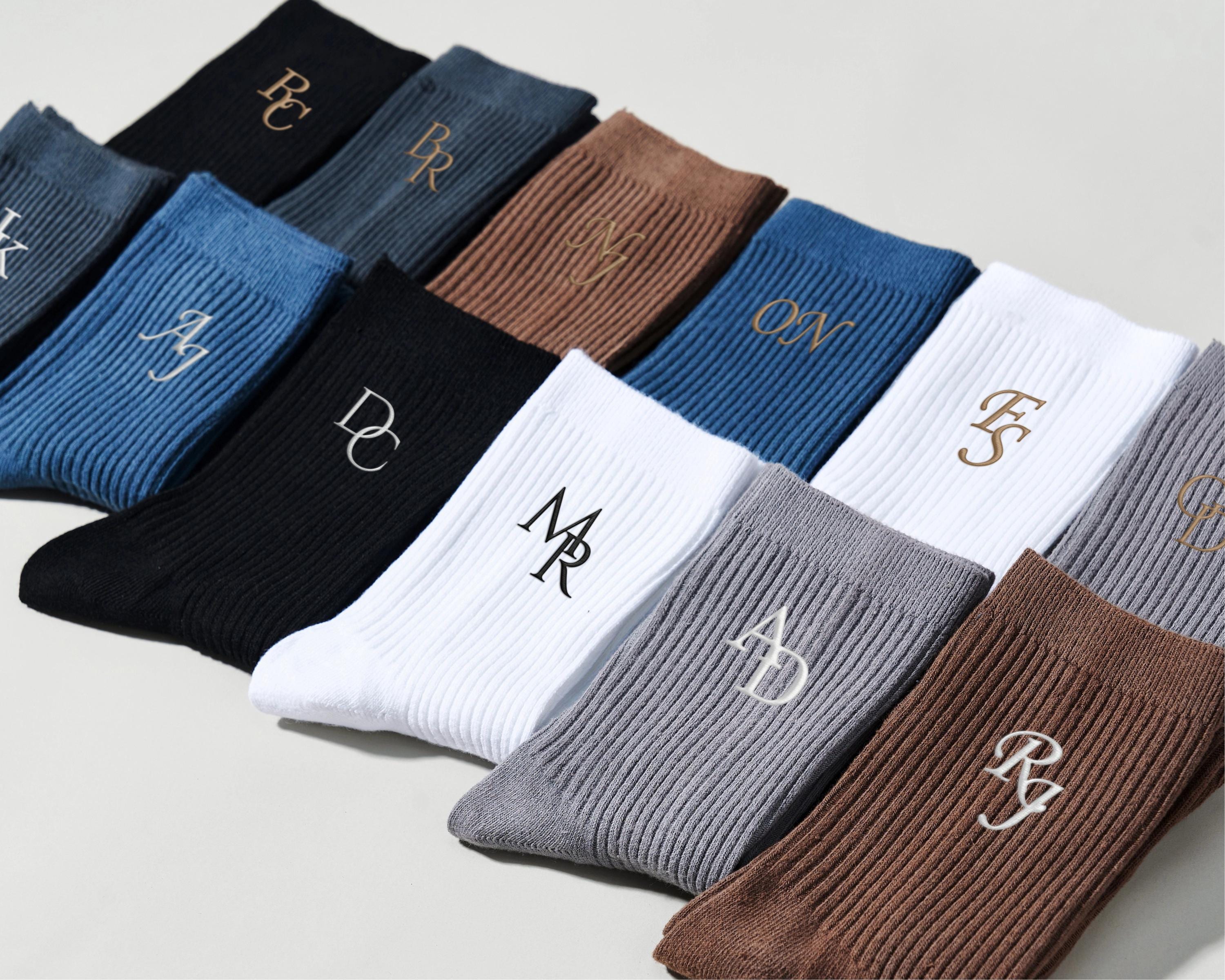 Custom Embroidered Groomsmen Socks, Best Man Gift, Wedding Party Socks ...