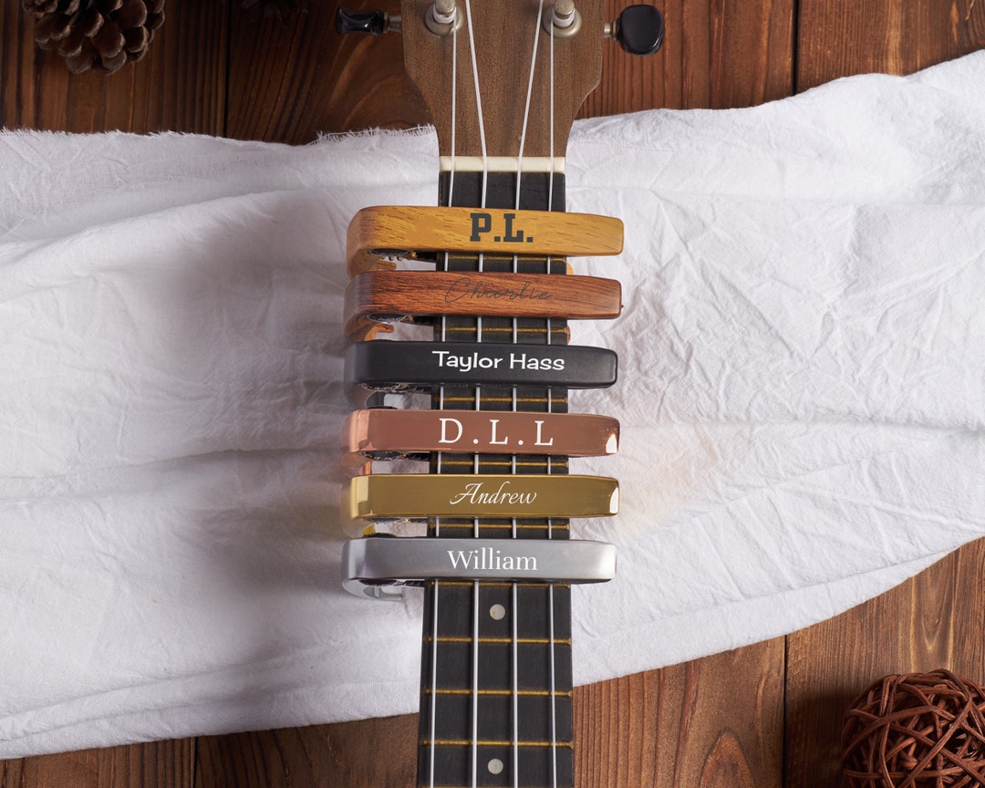 Custom Wood Grain Guitar Capo for Him,personalise Guitar Accessories ...