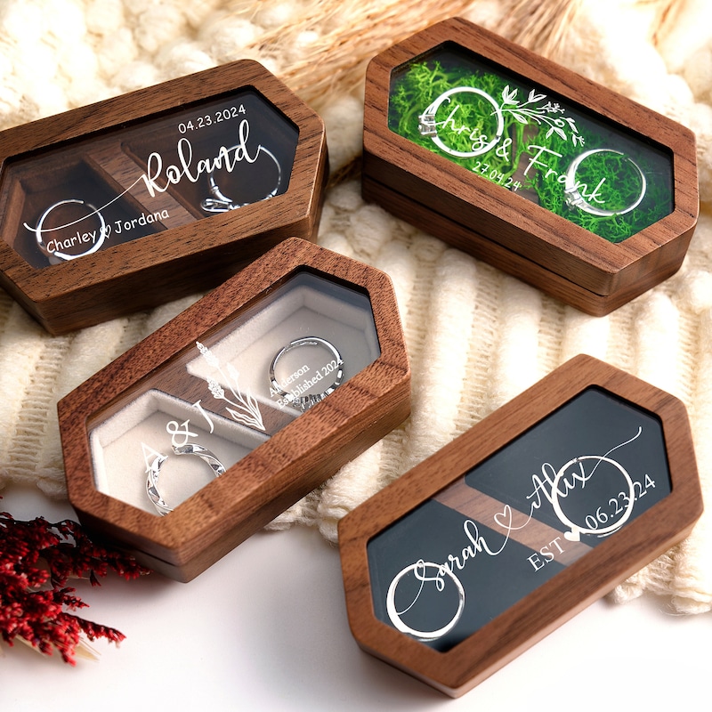 Glass Ring Holder With Cover - Etsy