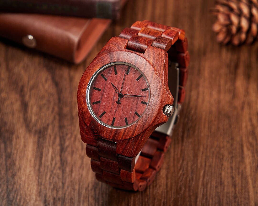 Custom Wood Watch for Groomsmen Gift,engraved Wooden Watch Holder ...