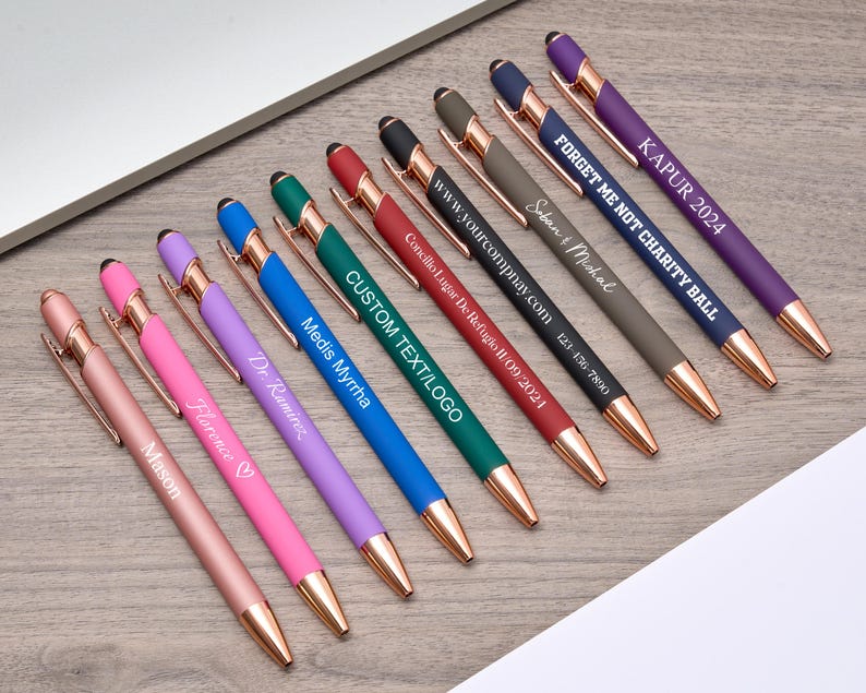Custom Engraved Ballpoint Pen With Touch Head, Perfect Personalized ...