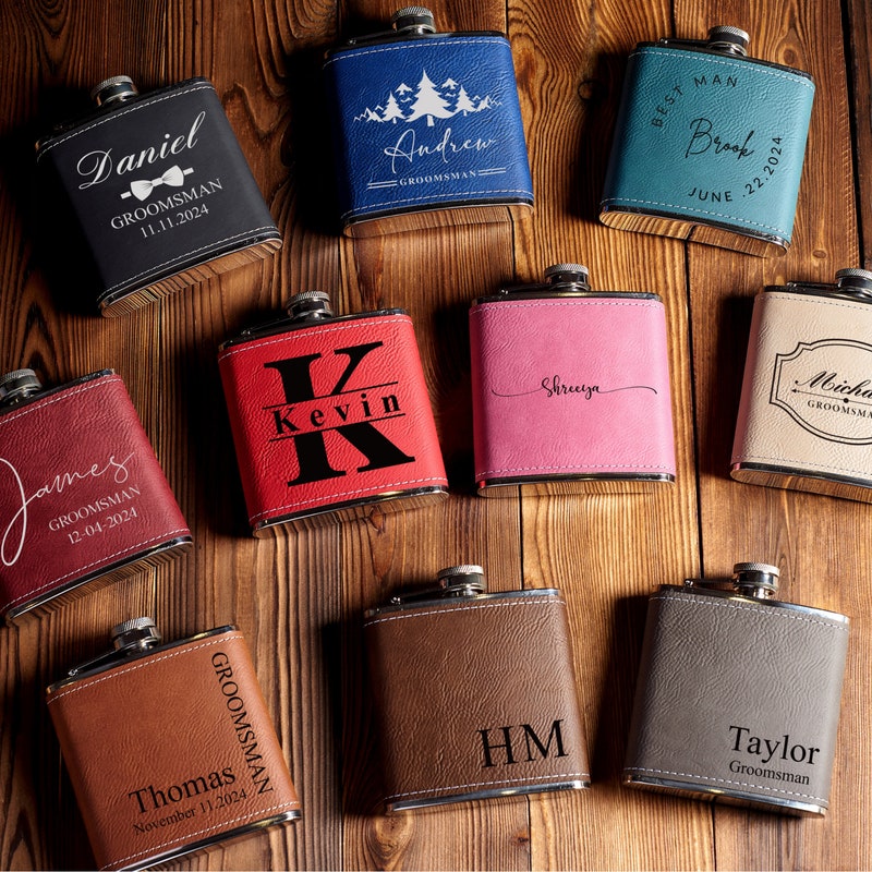 Personalized Flask - Etsy