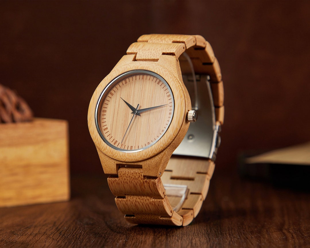Customised Wooden Watch for Men, Personalised Husband Gift for ...