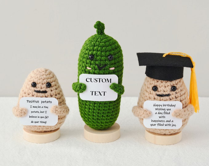 Hand Made Emotional Support Potato, Plush Toy Made With Wool and Safety ...