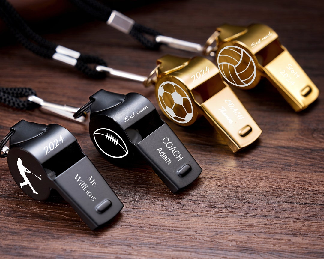 Custom Engraved Whistle, Personalised Sport Gift for Football ...
