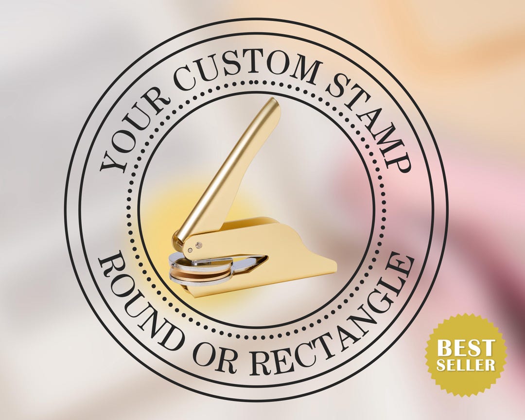 Custom Logo Embosser, Embossing Stamp,company Stamp, Professional ...