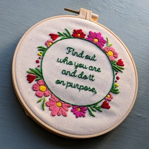 Dolly Parton Inspirational Quote Embroidery Pattern (PDF) - Etsy