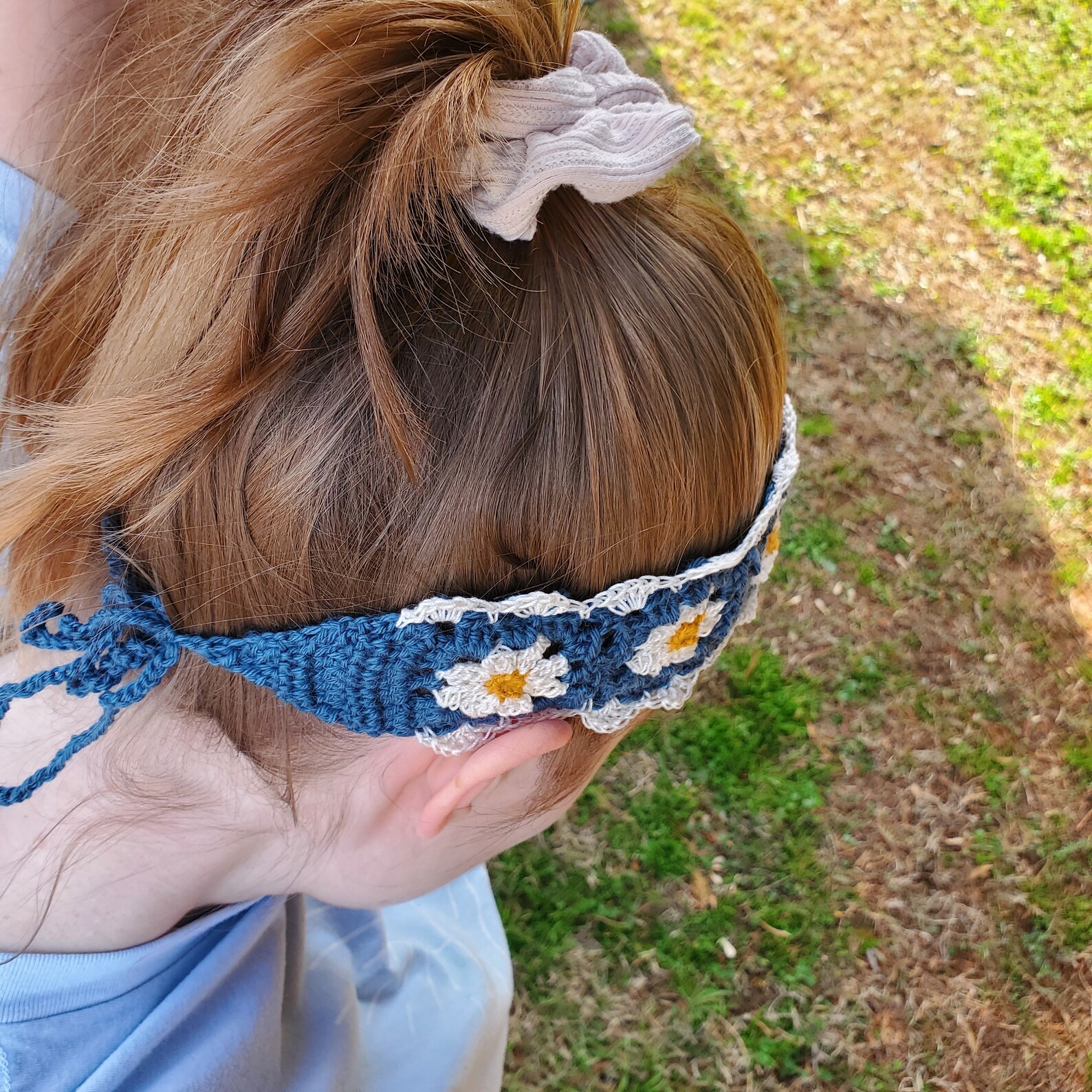 Daisy Flower Crochet Summer Headband Pattern Lace Design Beginner ...
