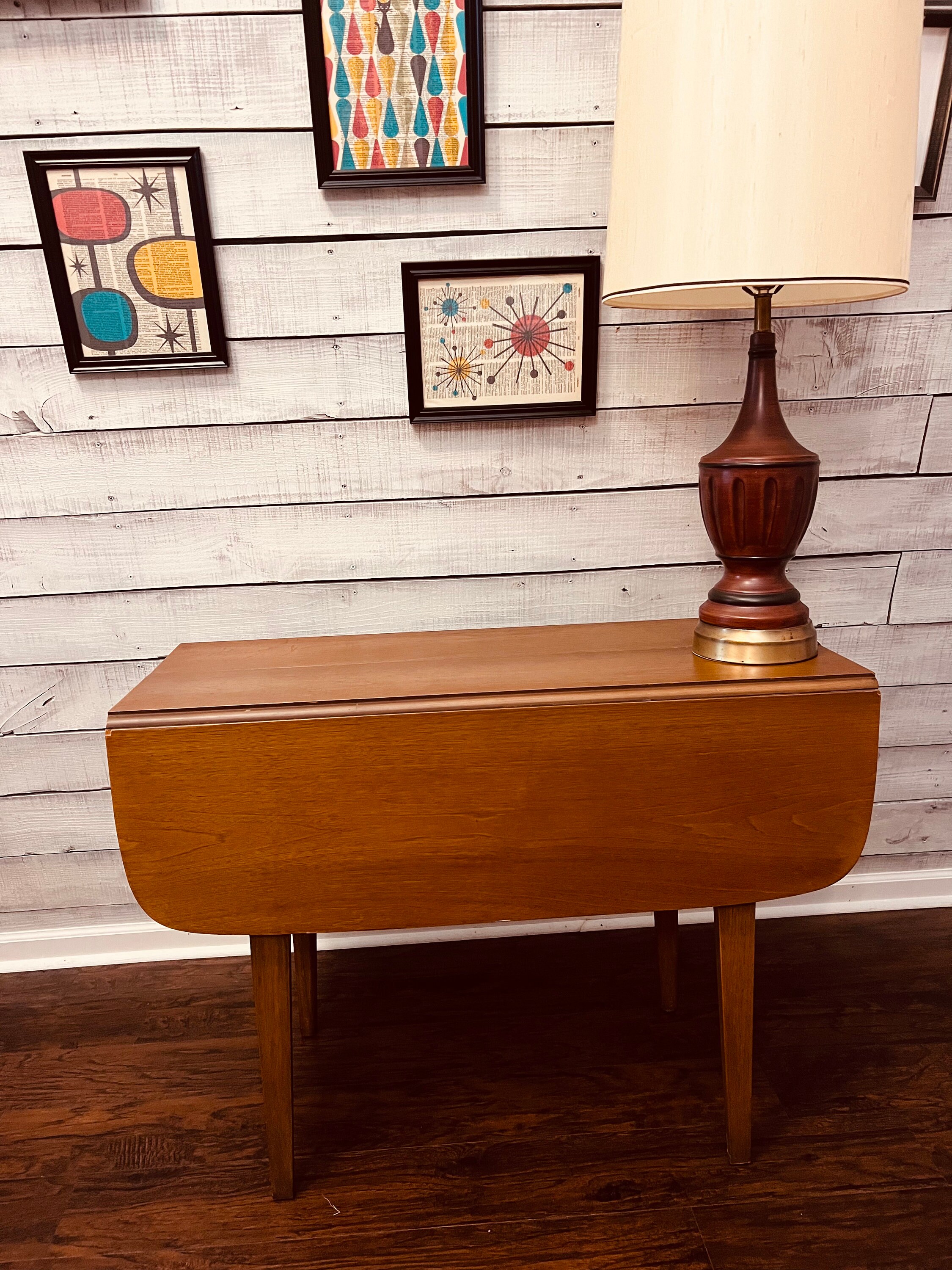 Drexel Profile Mid Century Walnut Drop Leaf Dining Table PLUS - Etsy