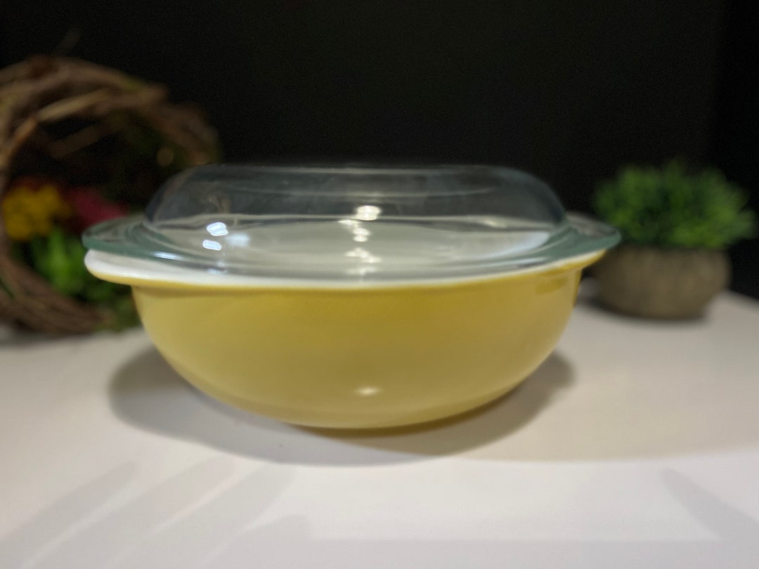 Vintage 1968 Pyrex Pineapple Casserole O24 Dijon Mustard Color ...