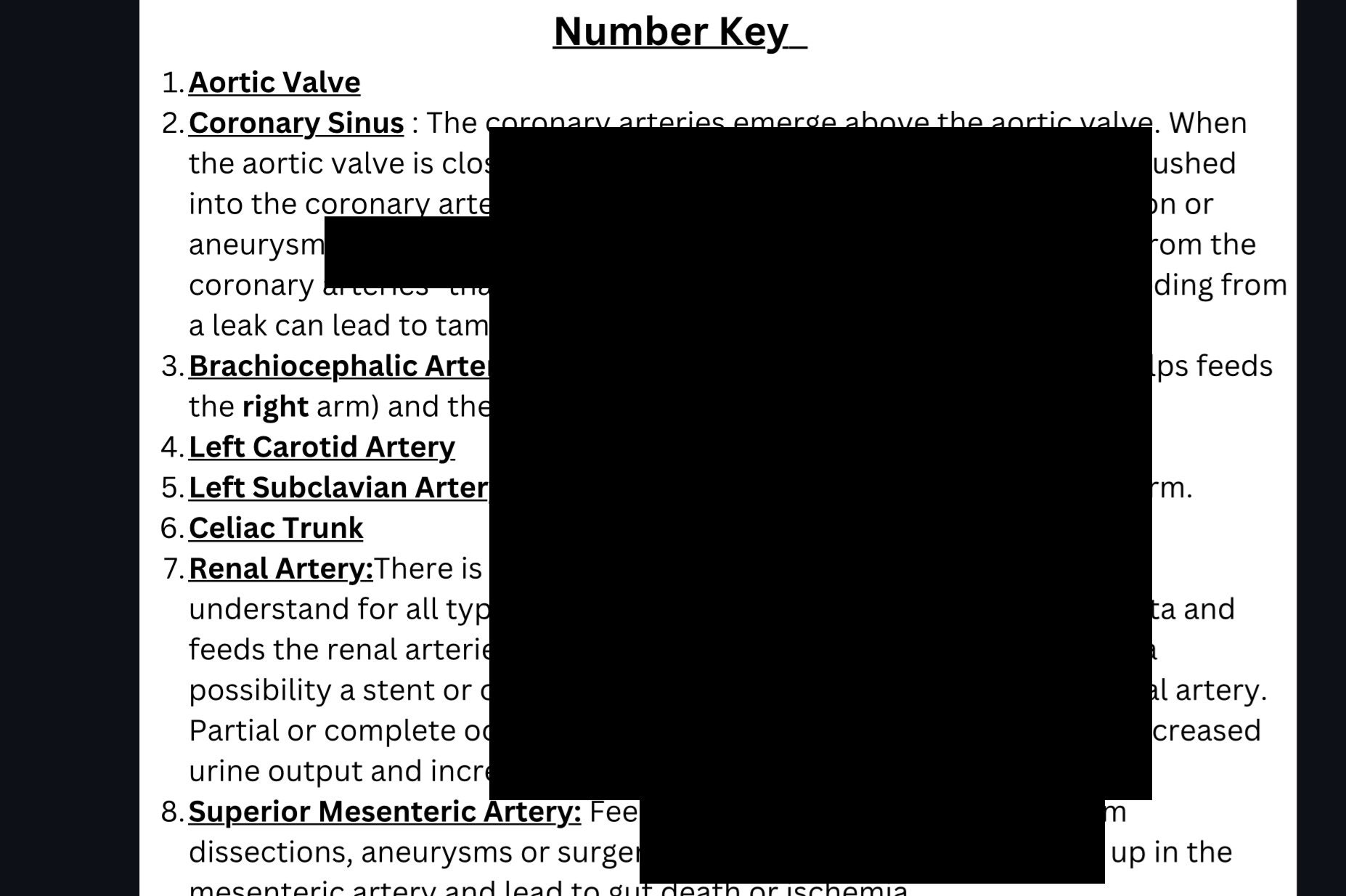 Cheat Sheet for Aorta Dissection and Aneurysms, ICU Cheat Sheet, Nursing Student, Nursing School ...