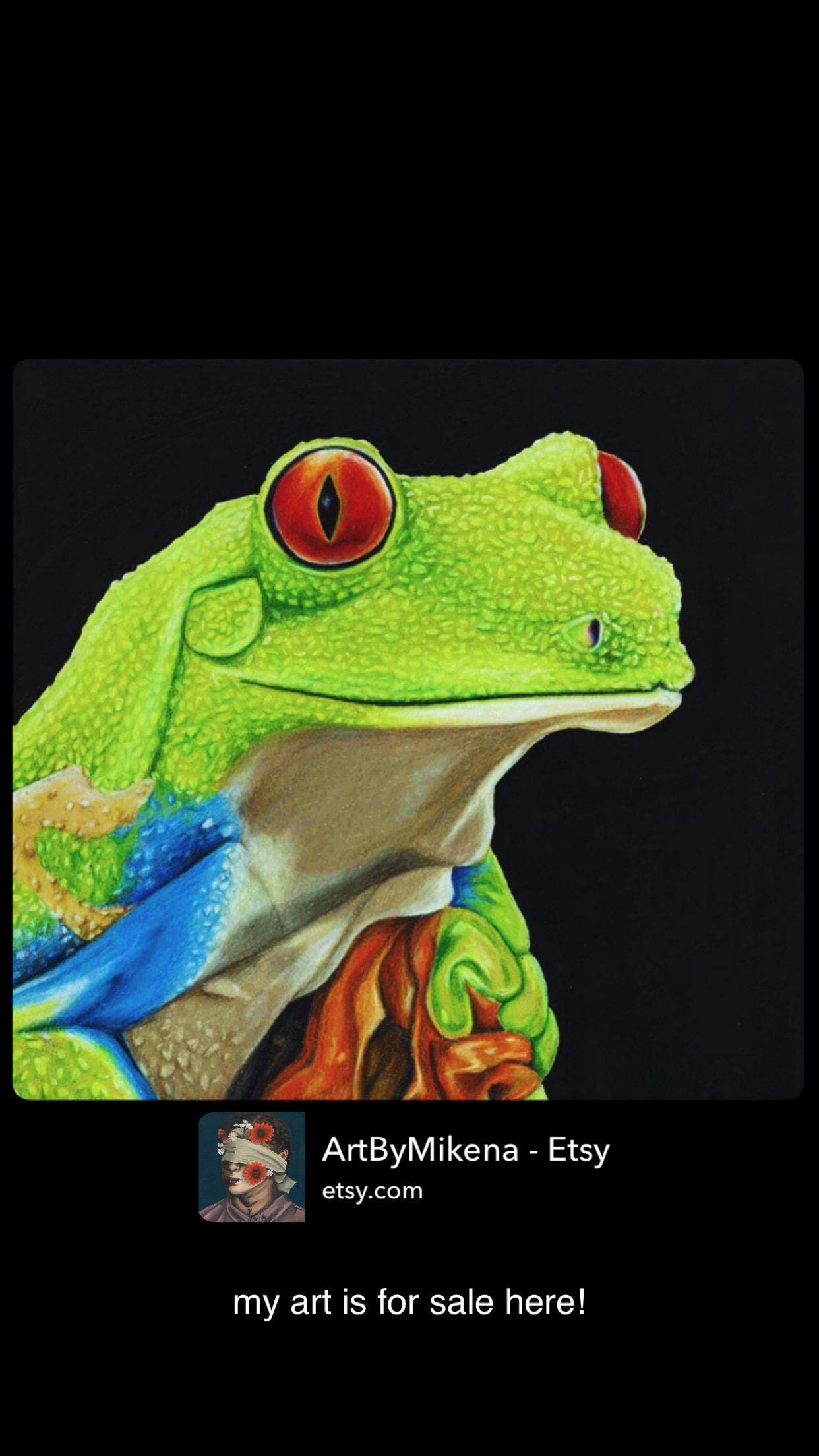 Tree Frog Print - Etsy