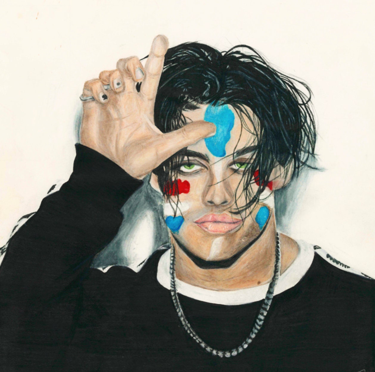 Yungblud - Original Coloured Pencil Drawing - Etsy