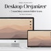 Minimalist Boho Desert Landscape Art Desktop Organizer + Matching ...