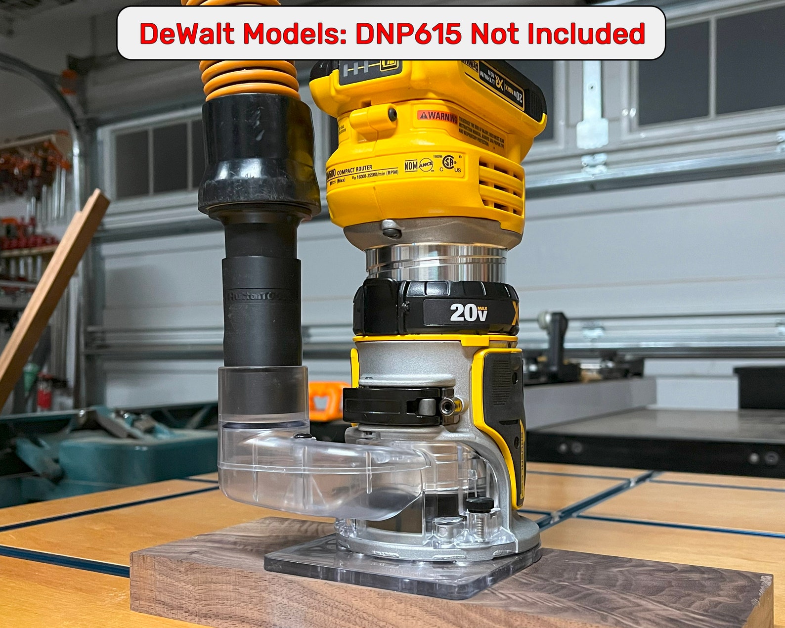 Hose Adapters for Dewalt and Milwaukee Trim Routers DCW600B, DWP611 ...