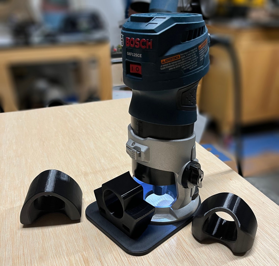 Dust Collection Sub-base With Fittings for Bosch Colt 1.25-HP Trim ...