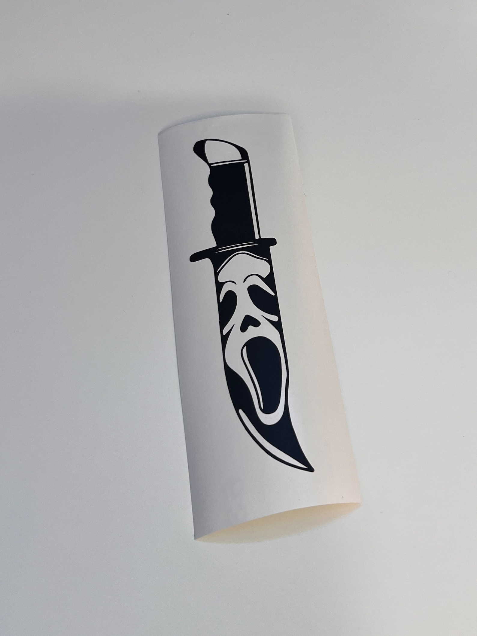 Scream Ghost Face Knife Vinyl Decal - Etsy