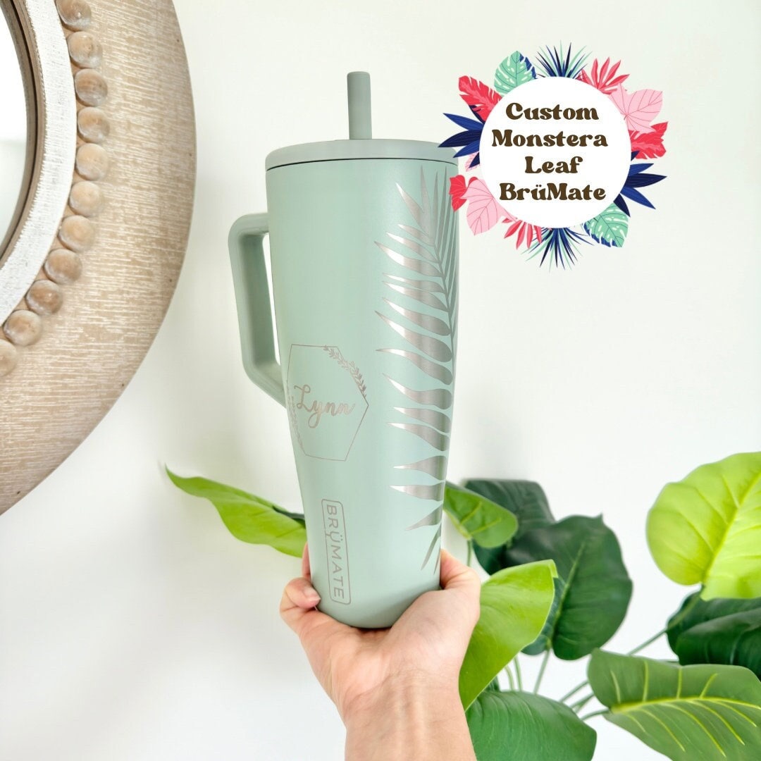 Monstera Leaf Brumate Era Personalized 40oz Brümate Era Engraved ...