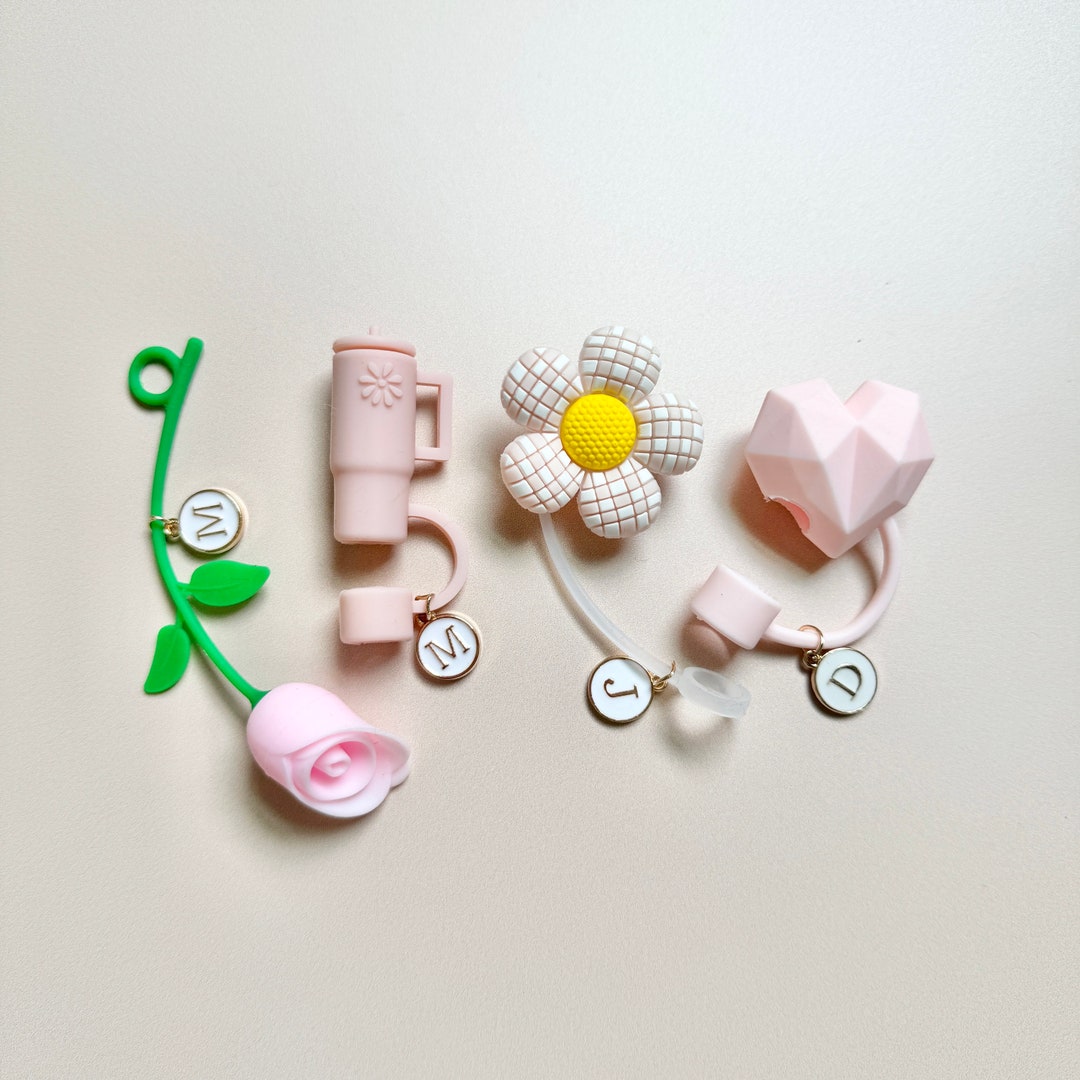 Straw Cap for Tumbler Cup Accessory Straw Charm 40oz Quencher Water ...