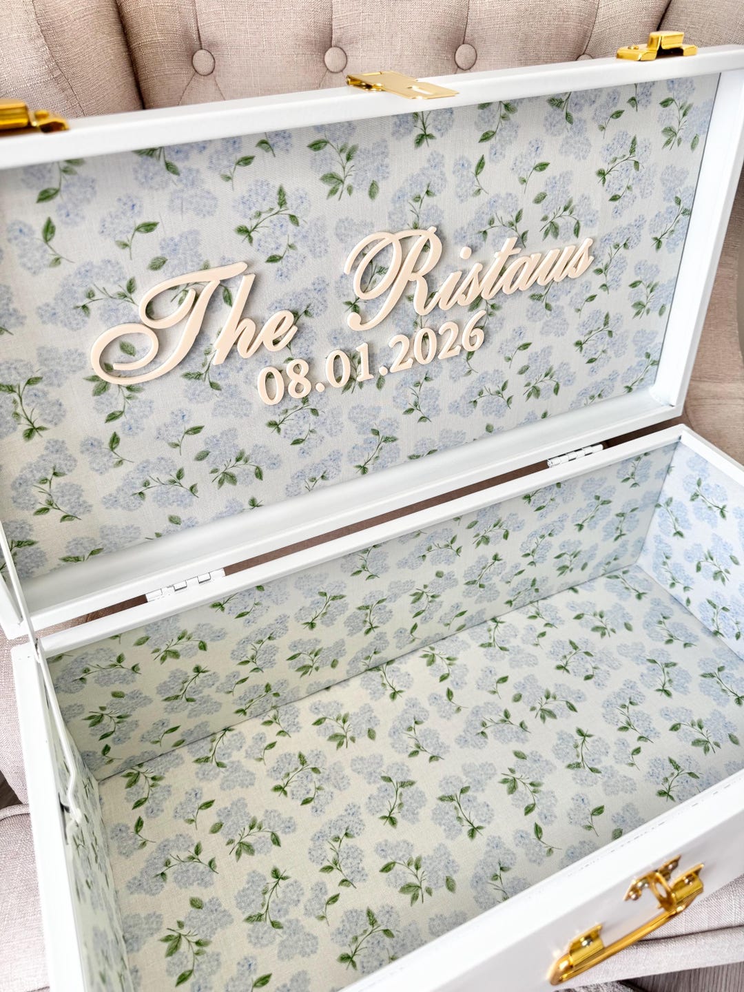 Pageant Keepsake Box Trunk Memory Chest Crown Sash Queen Beauty ...