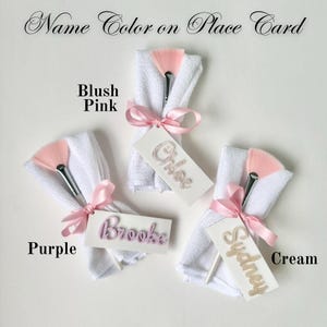 Spa Pamper Party Favor Name Tag Table Decor for Tween Sleepover Party ...