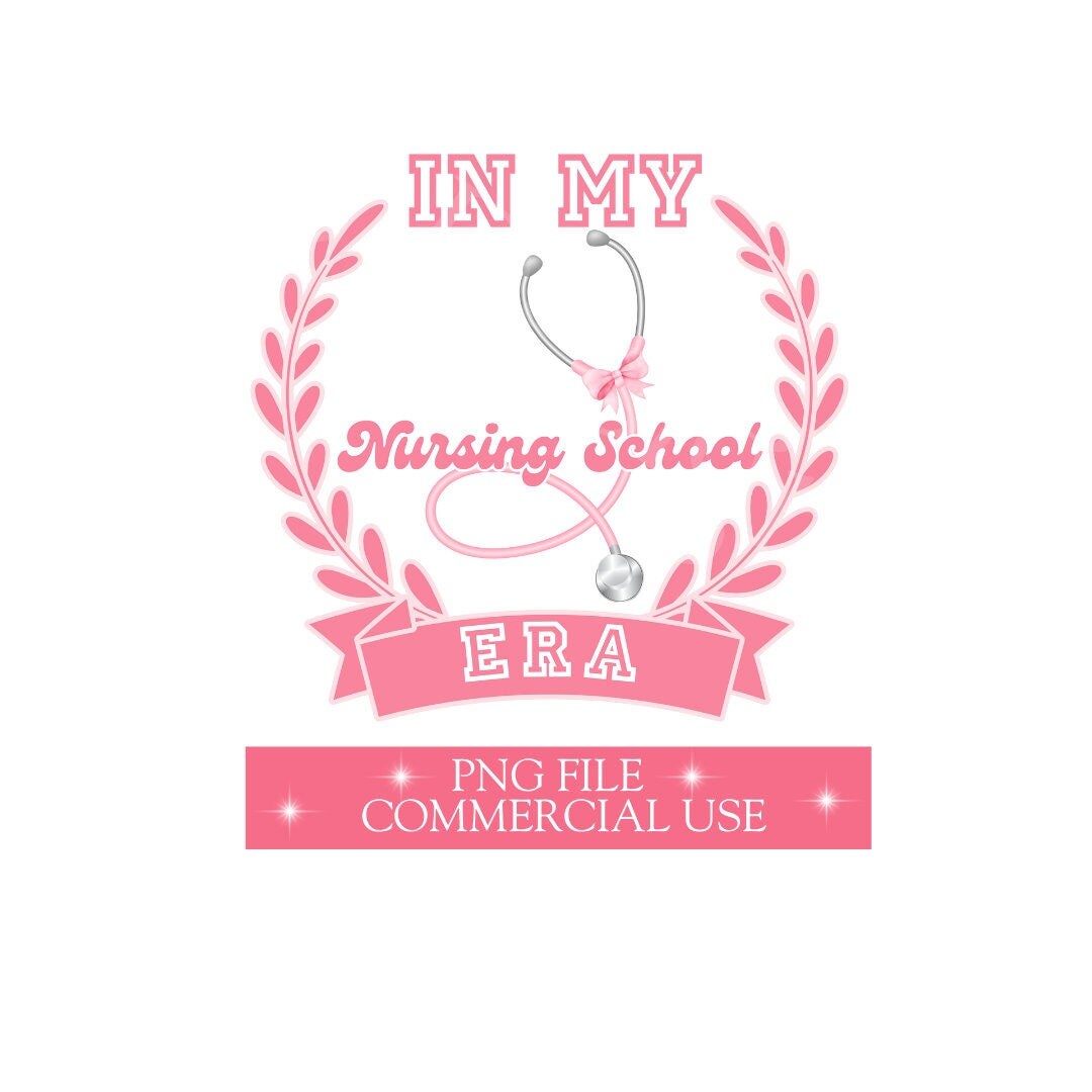 Nursing School PNG Instant Digital Download Coquette Bow in My Nursing ...