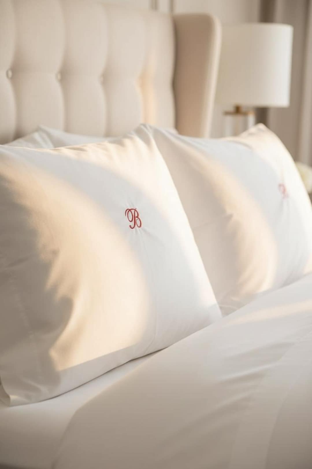 Personalized Monogram Pillowcase With Name Embroidered Initial Pillow ...