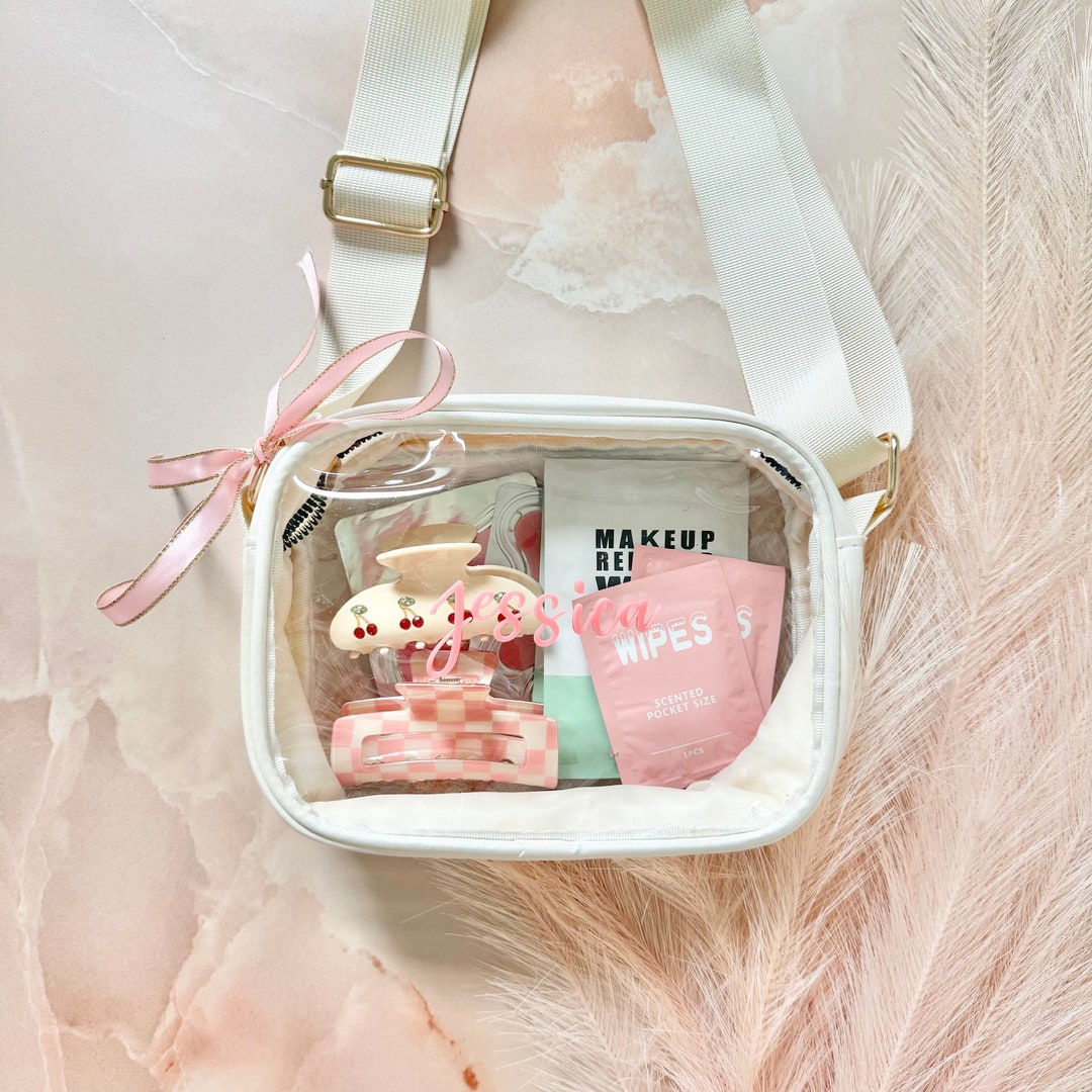 Custom Clear Bag Stadium Approved Crossbody Clear Purse Bachelorette ...