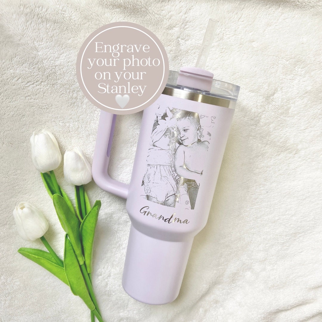 Photo Stanley Cup Tumbler Engraved Picture Custom Stanley Cup 40oz ...