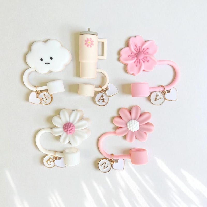 Tumbler With Straw Charms - Etsy