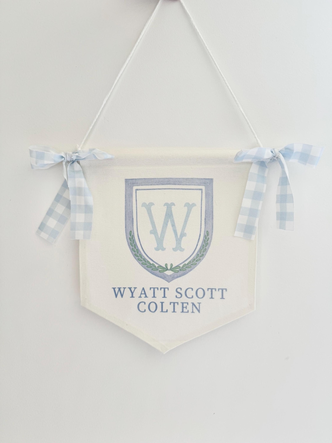 Newborn Welcome Banner Baby Hospital Stat Sign Name Crest Bassinet ...