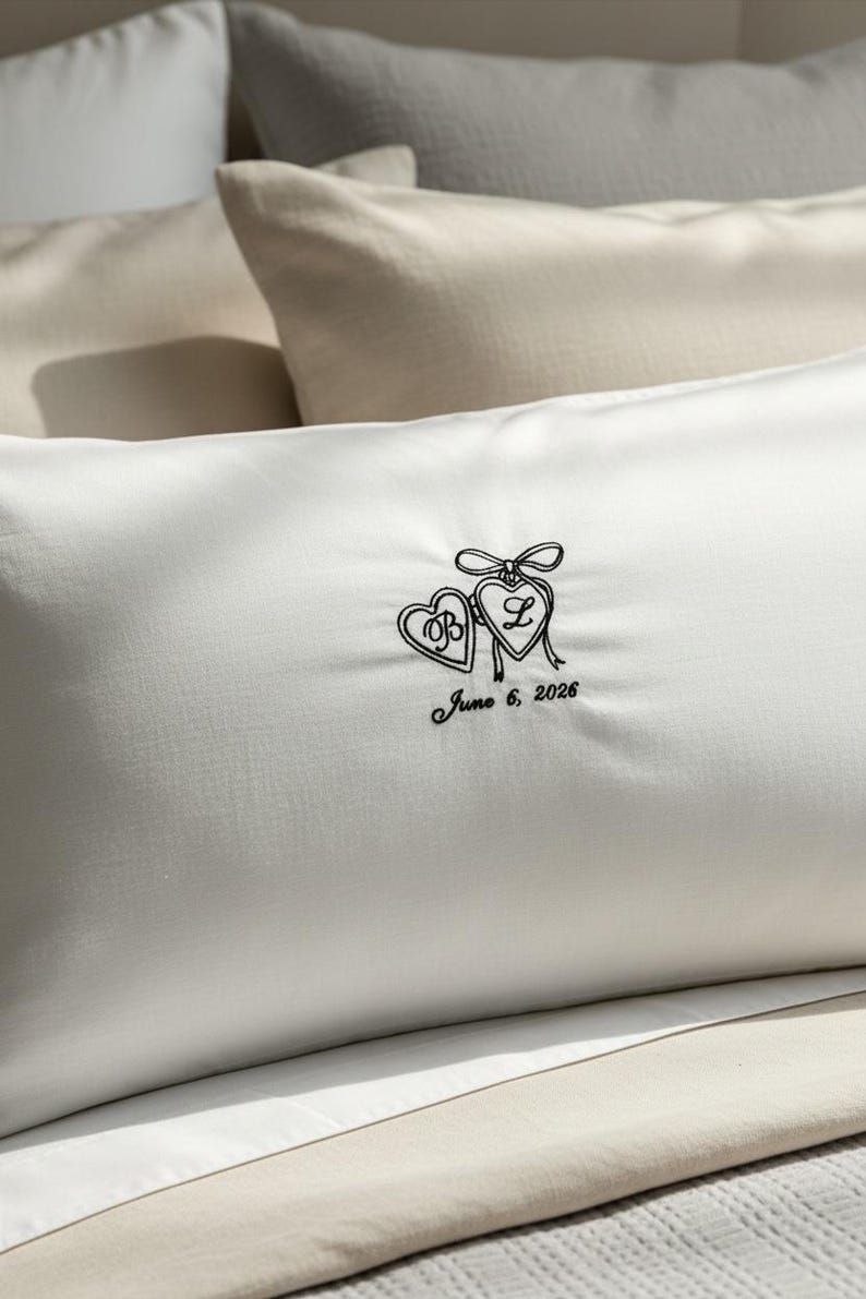 Personalized Embroidered Pillowcase Bride to Be Engagement Future Mrs ...