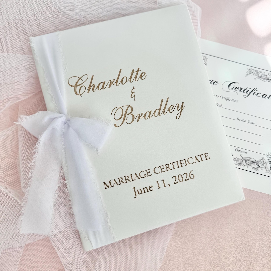 Marriage Certificate Holder for Wedding Certificate of Marriage ...