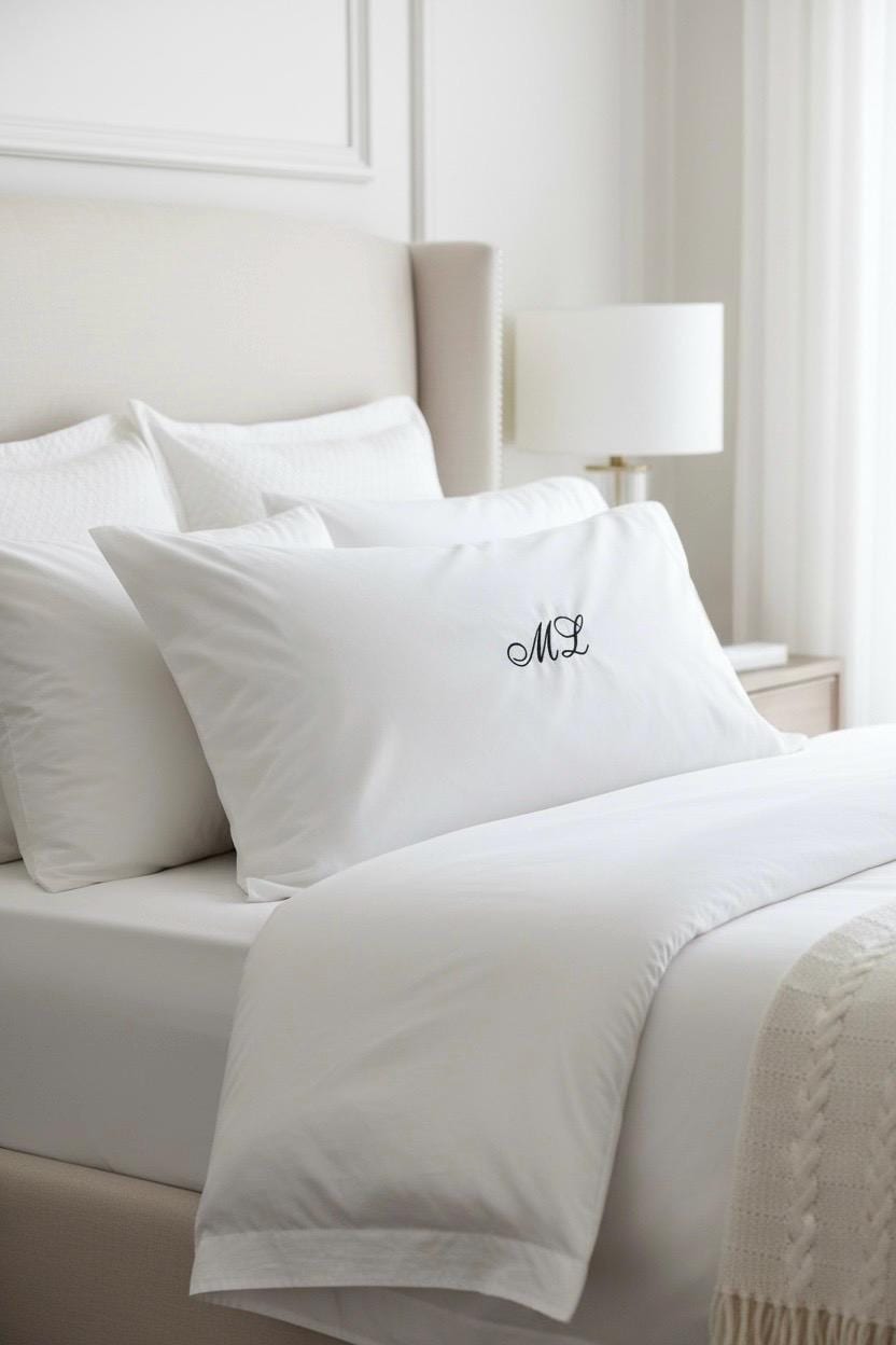 Bride to Be Pillow Cover Name Embroider Initial Pillowcase Bridesmaid ...
