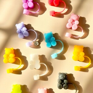 Gummy Bear Straw Cap for Tumbler Cup Accessory Straw Charm 40oz ...