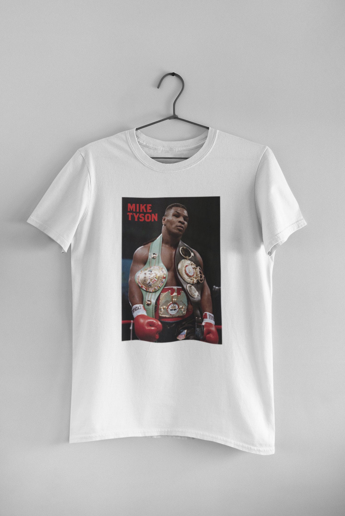 Tyson Mike Tyson T-Shirt Designed & Sold By Vital Laima Cyan
