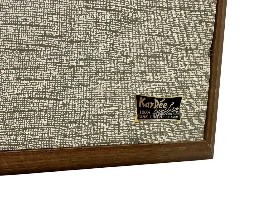 Vintage Kay Dee Linen Olde Grist Mill Farm Hay Framed - Etsy