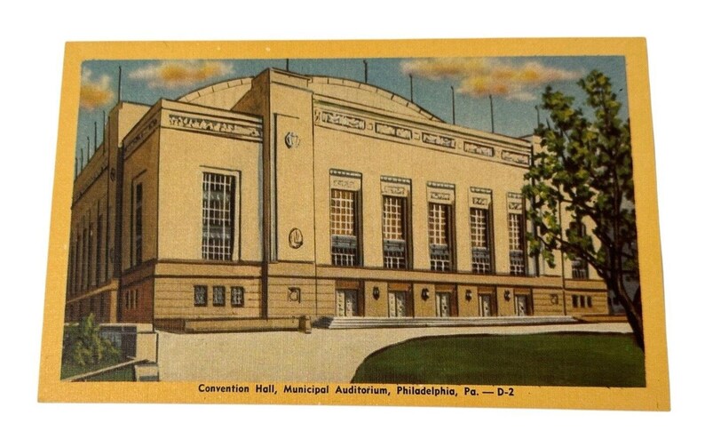 Antique Postcards 1950s PA Philadelphia Convention Hall Municipal ...