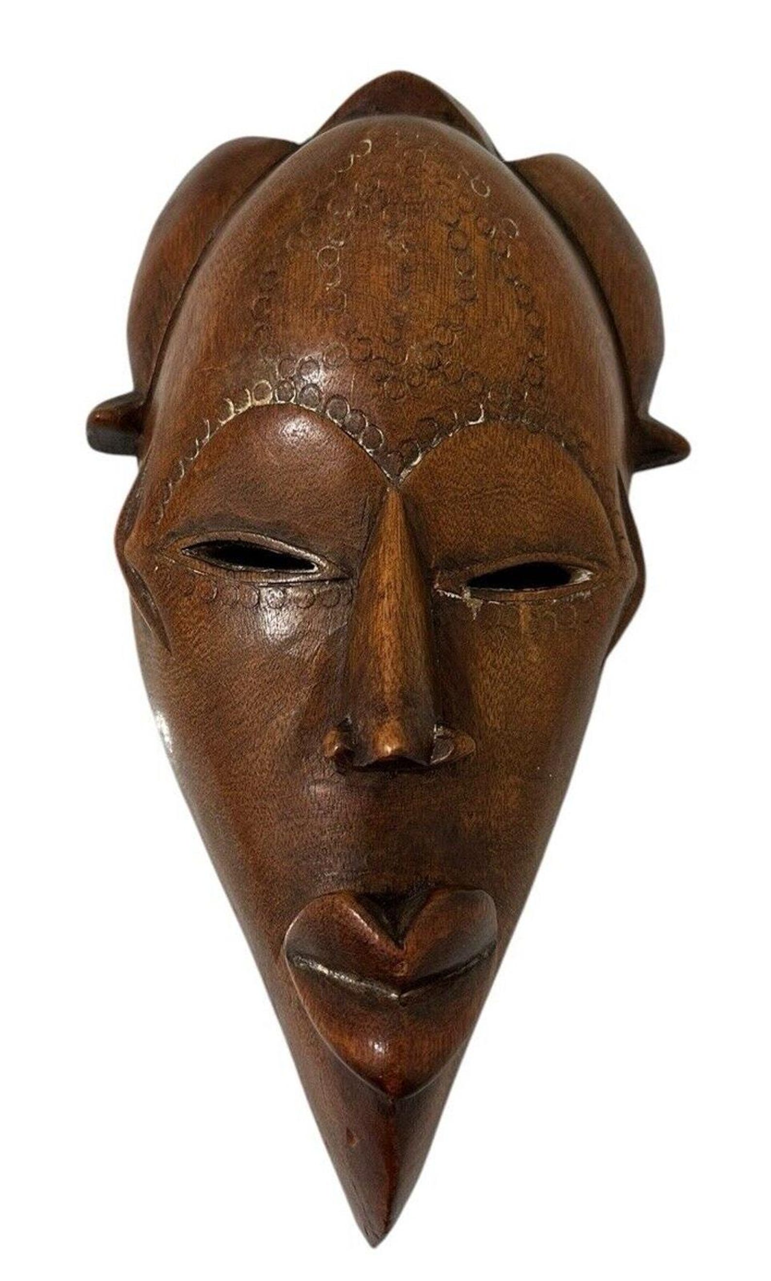 African Wood Masks Ethnic Art Tribe Ivory Coast Masque Bois Afrique ...