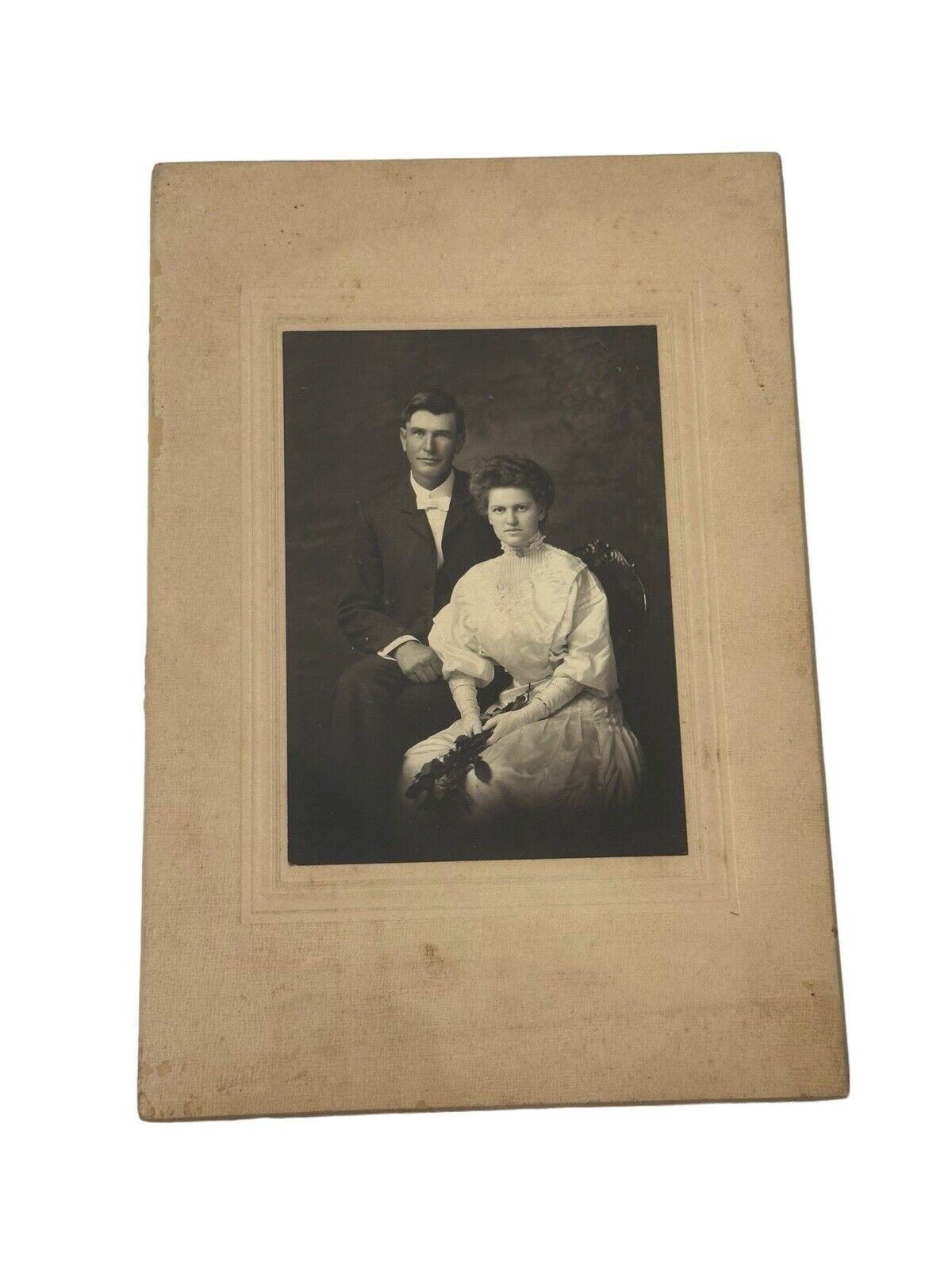 Antique Lg Cabinet Card Photo 1880s Victorian in Hard Case Harrison ...