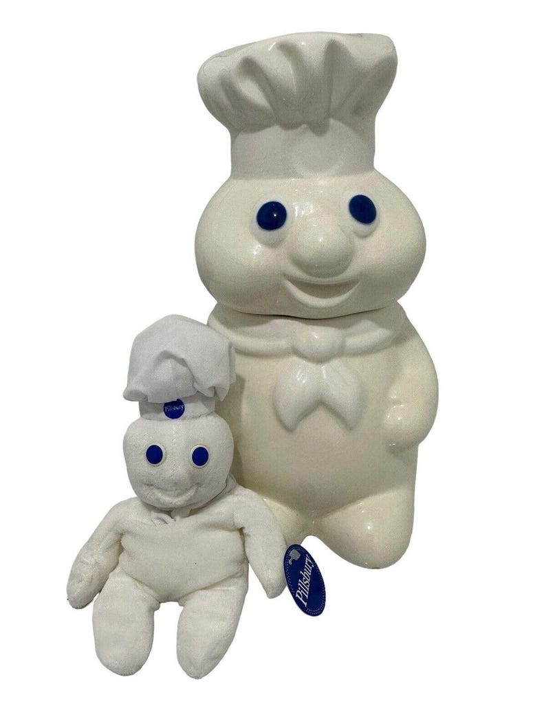 Vintage Pillsbury Doughboy Poppin' Fresh Cookie Jar 1988 Collectible ...