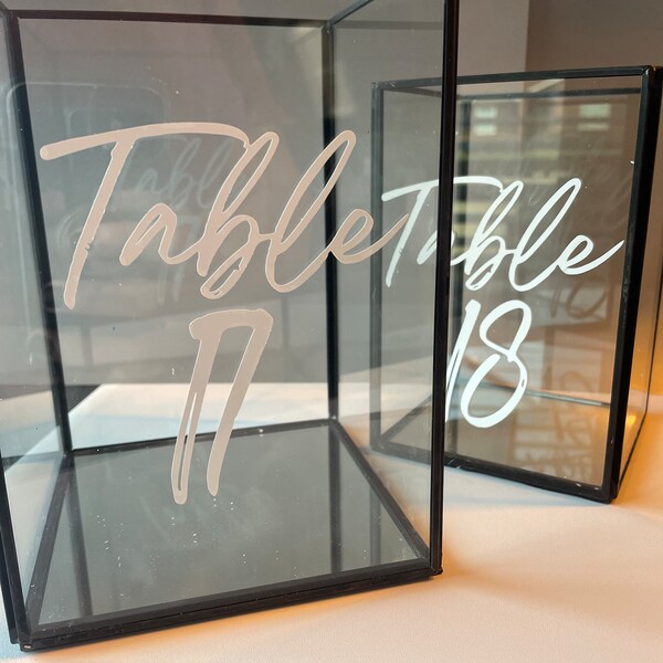 Table Number Frames - Etsy