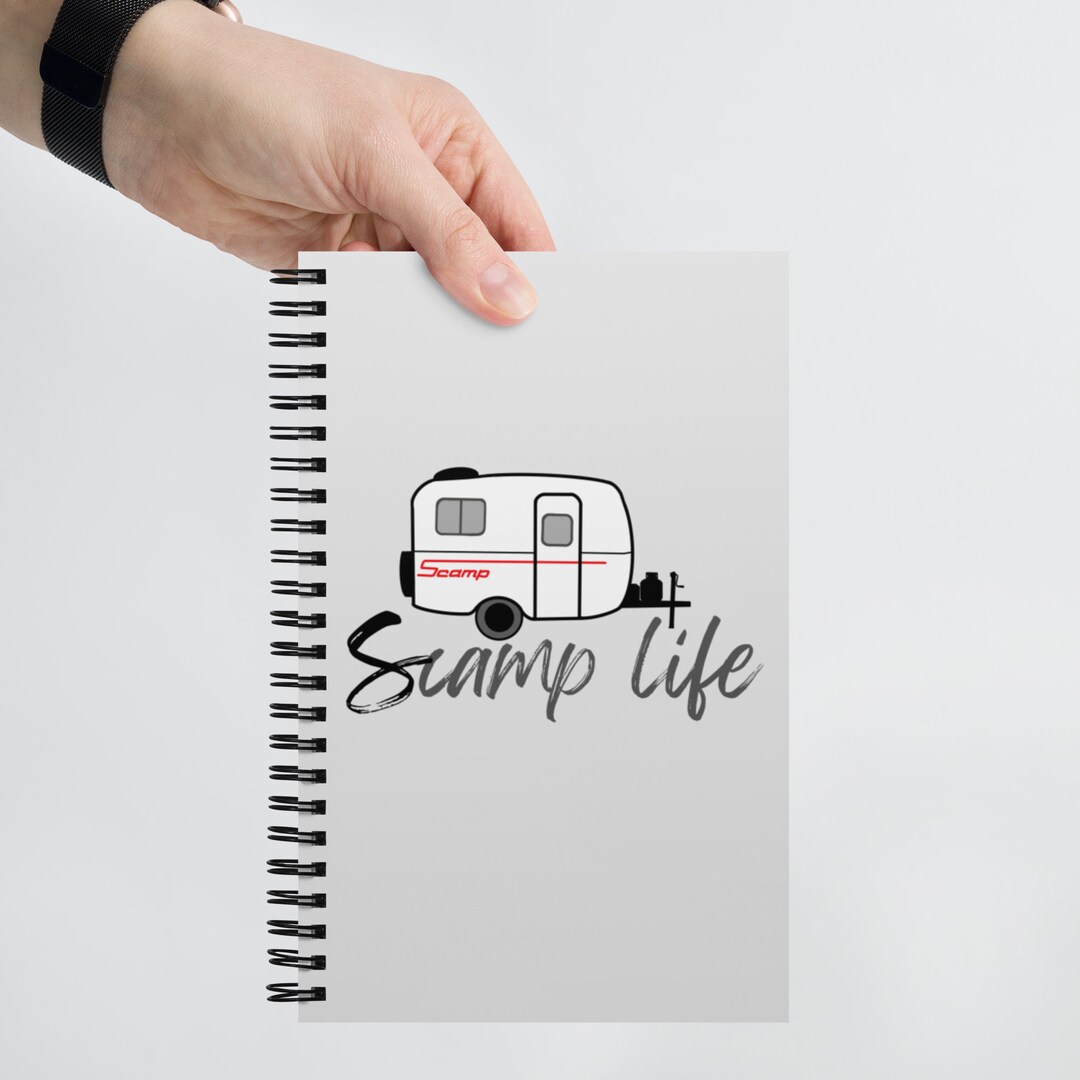 Scamp Life Spiral Notebook With Dotted Pages - Scamp Camper Journal - Etsy
