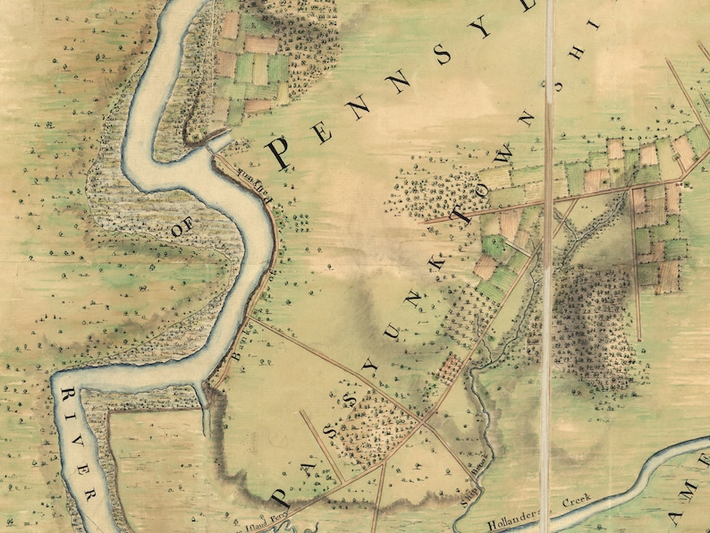 Philadelphia, 1777 Vintage Cloth Map revolutionary War - Etsy