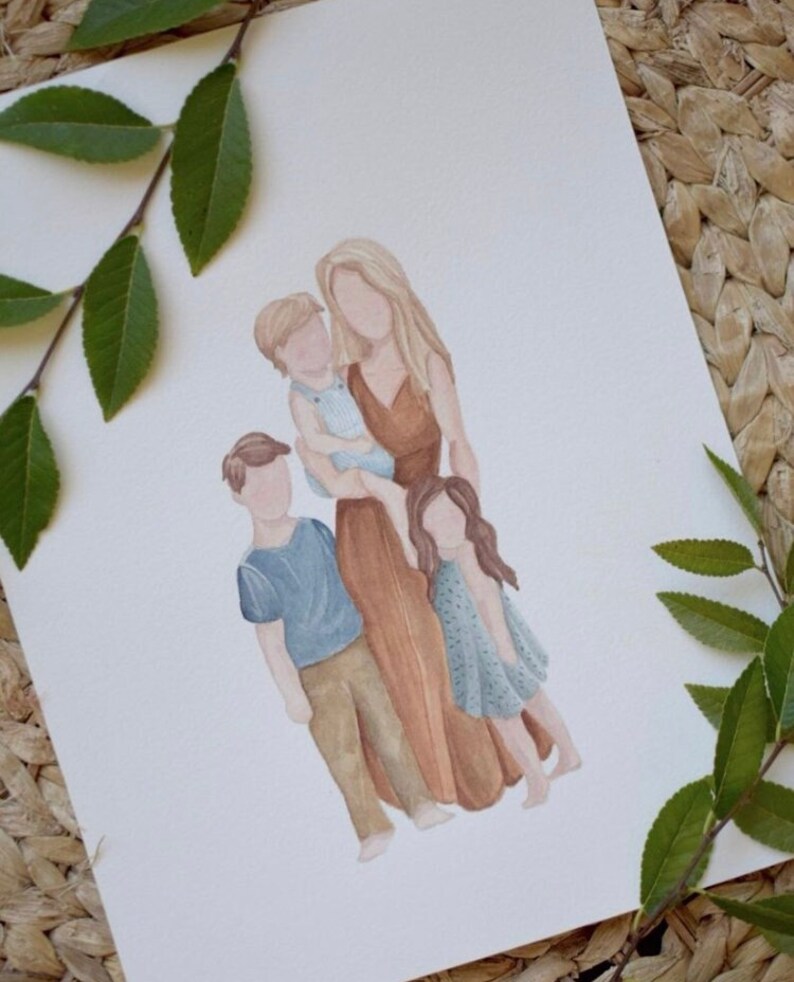 8x10 Custom Watercolor Portraits - Etsy