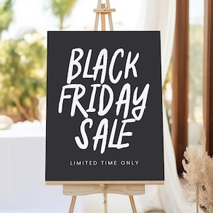 Minimalist Black Friday Sign, Black Friday Sale, Black Friday Poster ...