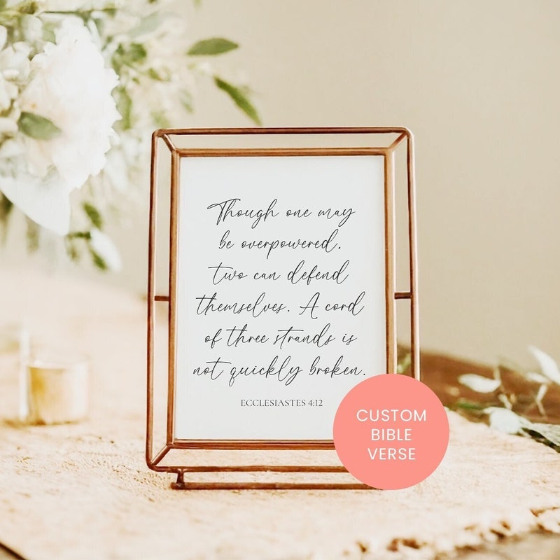 Wedding Bible Verse - Etsy