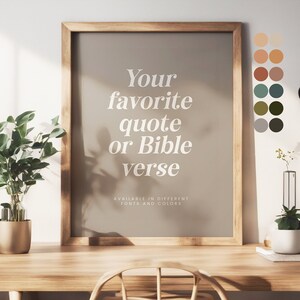 Custom Scripture Wall Art Personalized Housewarming Gift Christianity ...