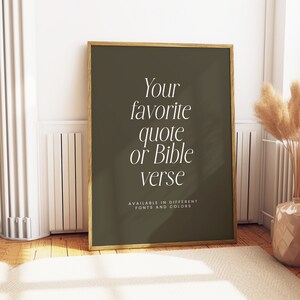 Custom Scripture Wall Art Personalized Housewarming Gift Christianity ...
