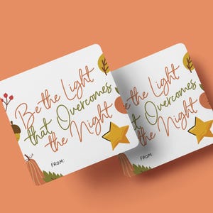 Christian Halloween Gift Tag, Trunk or Treat, Be the Light, Halloween ...